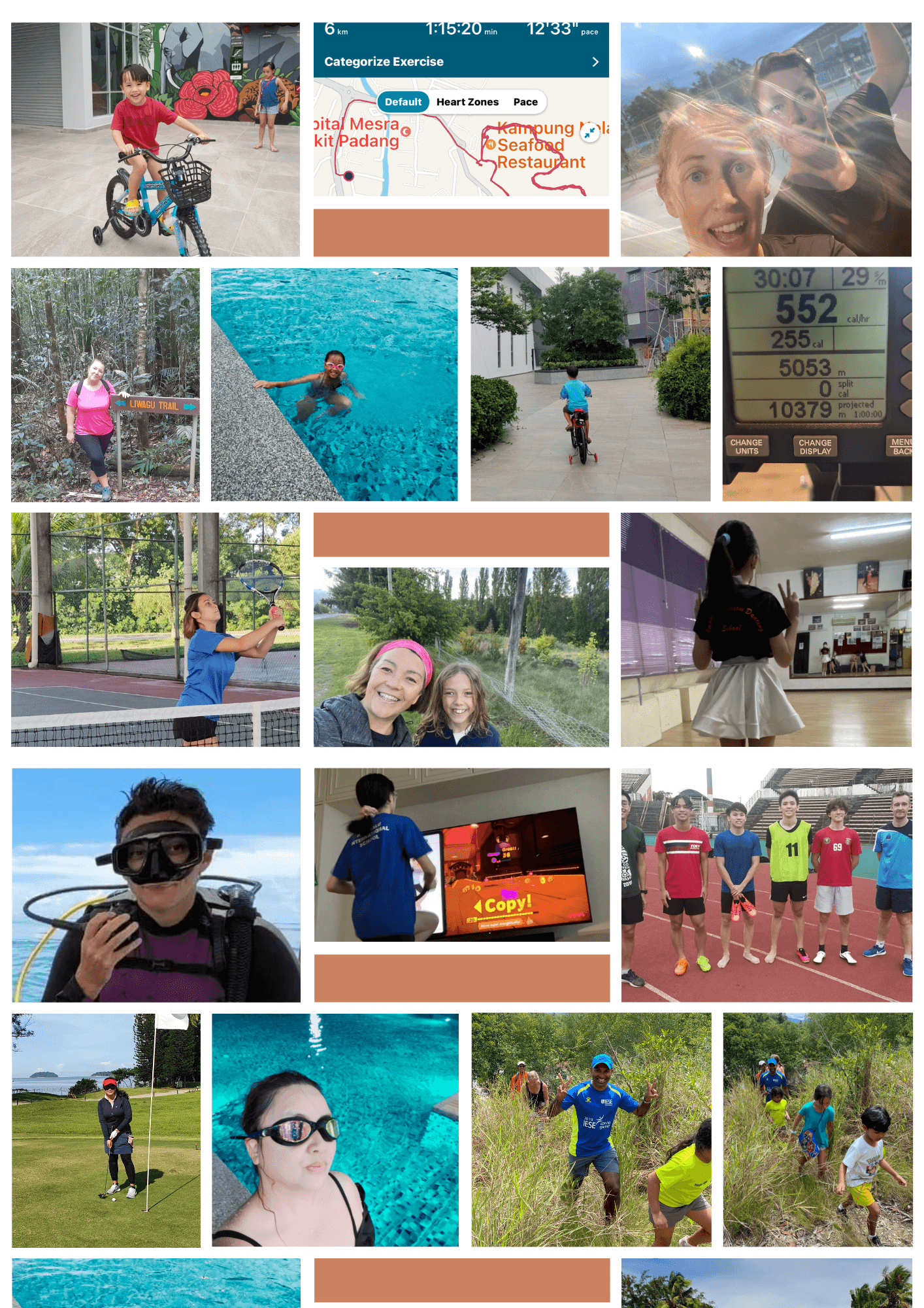 Get up and Move Collage - KIS Newsletter